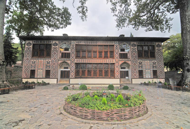 The Palace of Shaki Khans in Shaki, Azerbaijan Stock Image - Image of ...