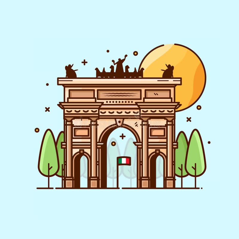 Historical Place Mazar-E- Quaid Azam Karachi Golden Silhouette Vector ...