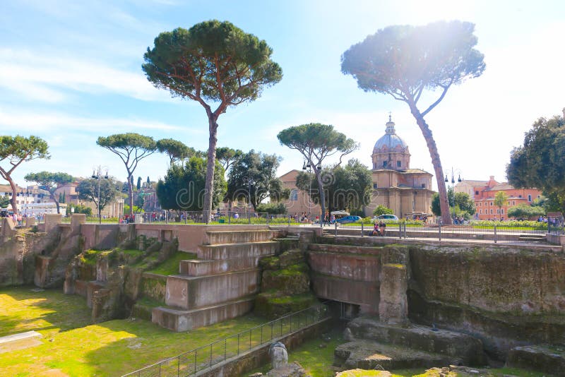 Historical place at Rome stock image. Image of european - 99226403