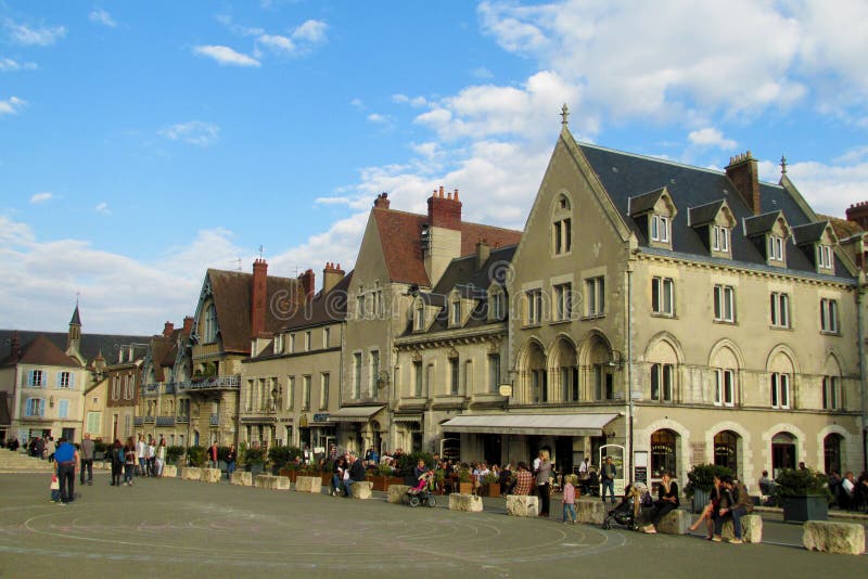 Historical Quarter in France Editorial Photography - Image of facade ...
