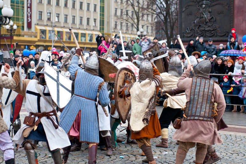 Historical reconstruction editorial image. Image of military - 26927000