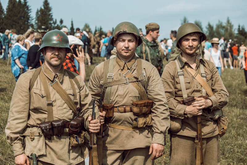 Historical Reconstruction Second World War. Editorial Stock Image ...