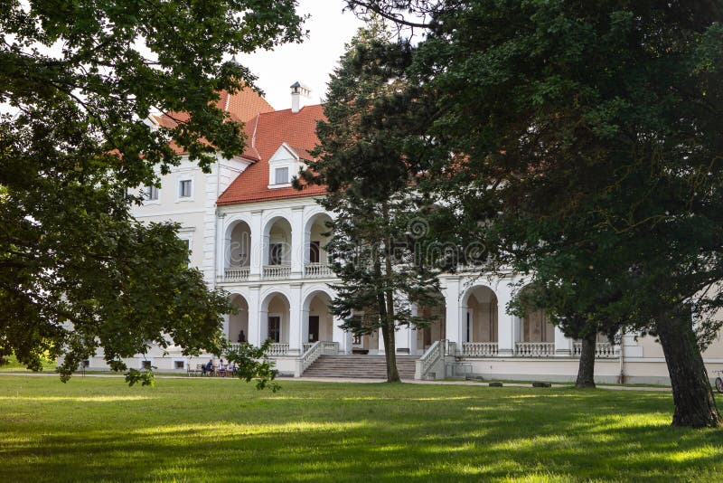 Historical Renaissance Birzai Castle, Lithuania Stock Image - Image of ...