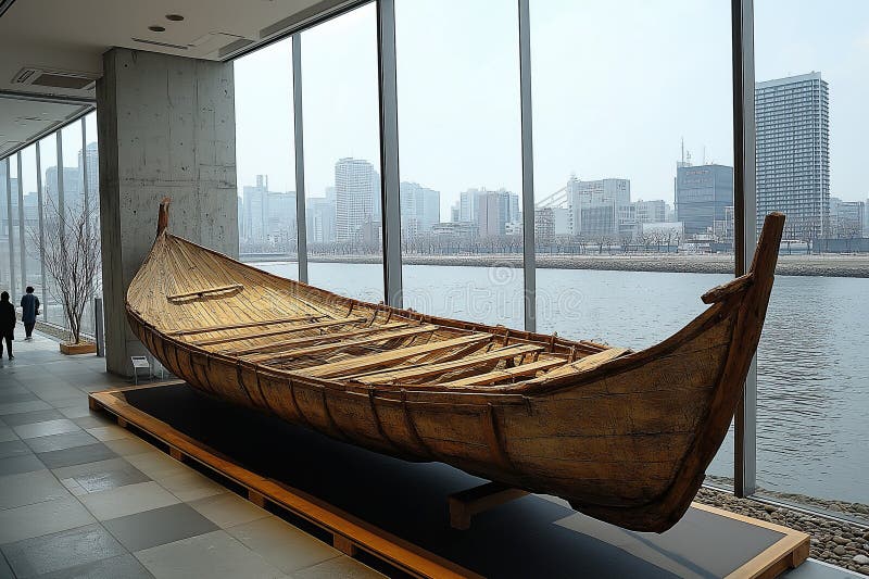 A Historical Representation of a Bireme, an Ancient Type of Ship ...