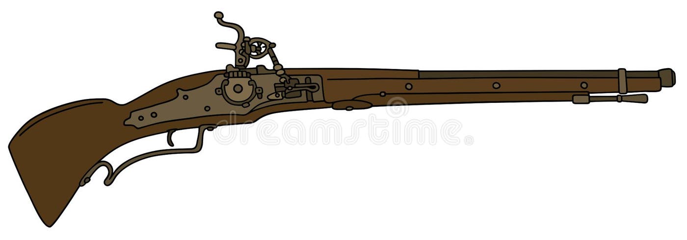 Flintlock Rifle Stock Illustrations – 193 Flintlock Rifle Stock ...