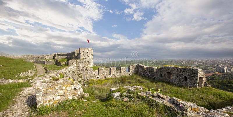 Historical Rozafa Castle in Shkodra, Albania Stock Image - Image of ...