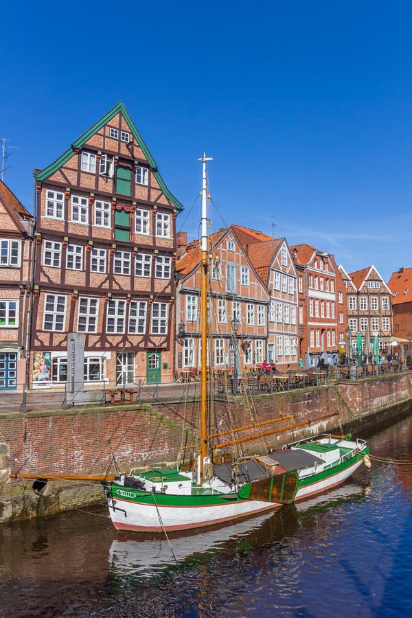Historical Ship in the Old Harbor of Stade Editorial Image - Image of ...