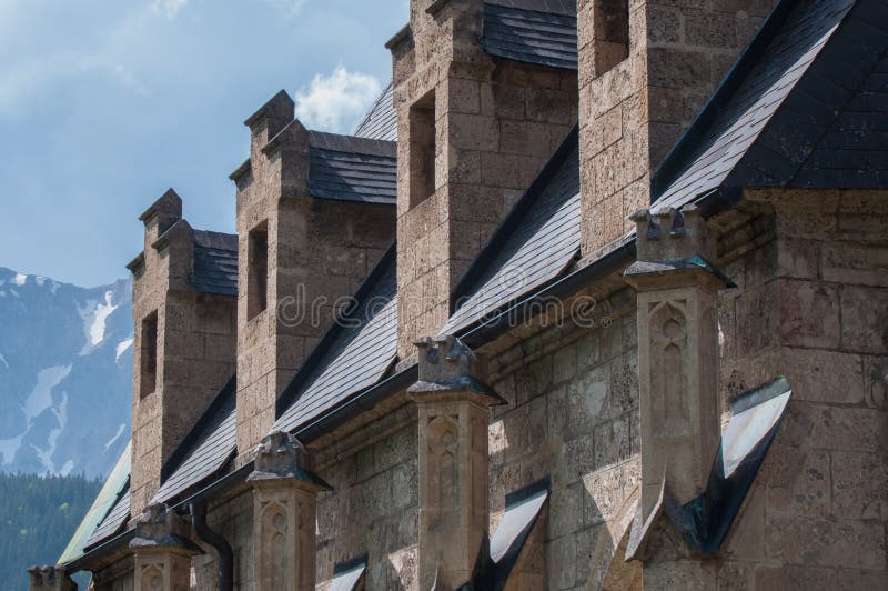 Historical Side Wall of a Church Stock Photo - Image of statue, wall ...
