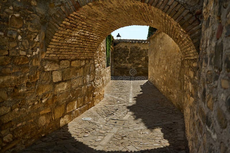 Serene Stone Archway Tranquil Passageway Ancient Architecture Stock ...