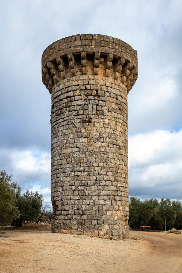 Historical tower in Spain stock image. Image of tour - 245330179