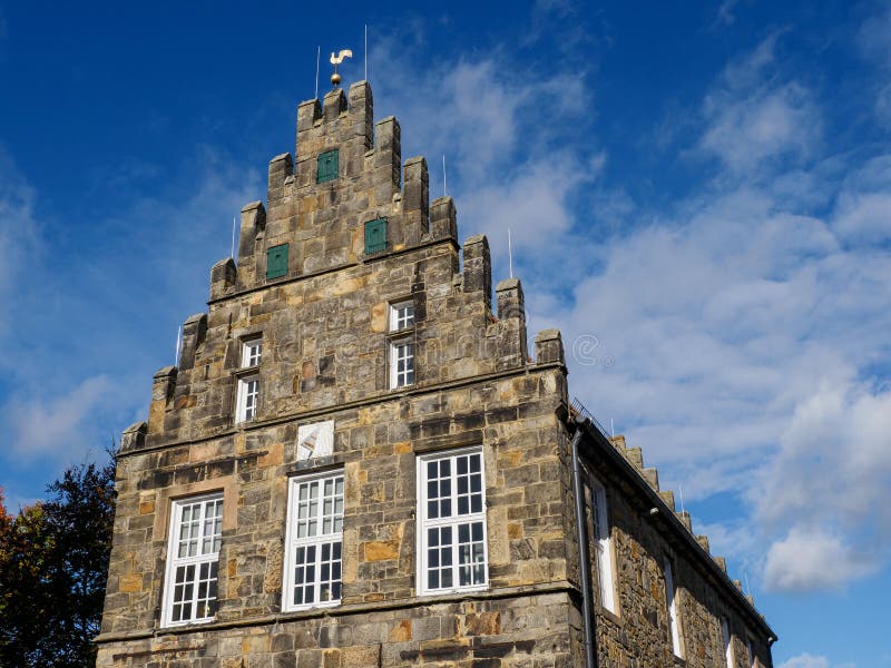 The Vechte River and the City of Emlichheim Stock Photo - Image of ...
