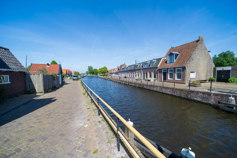 The Town of Workum, the Netherlands Stock Photo - Image of boardwalk ...
