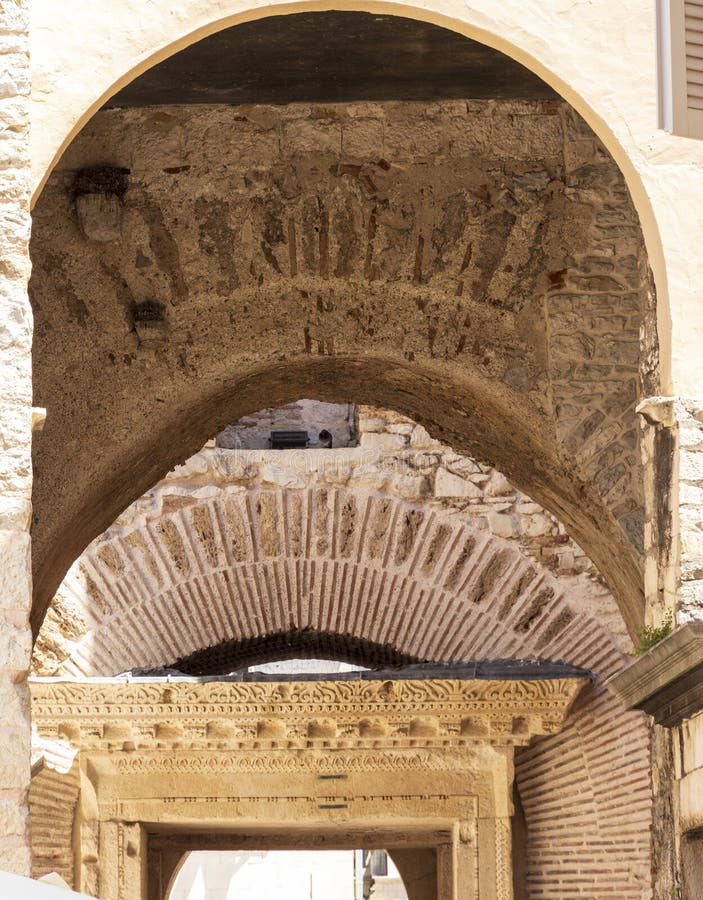 Historical Underground of Split in Croatia. Editorial Stock Image ...
