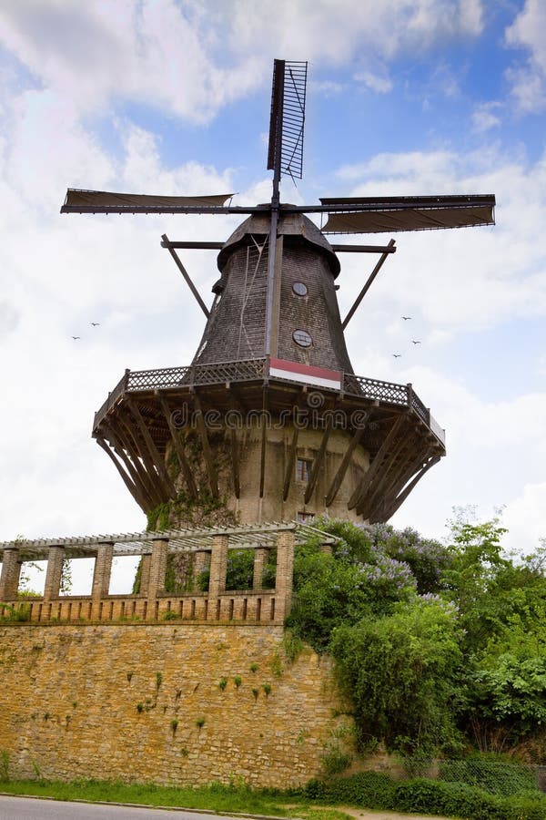 Historical Windmill in the Palace Garden Stock Photo - Image of mill ...