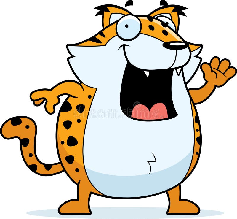 Historieta Bobcat Hug ilustración del vector. Ilustración de acortar ...