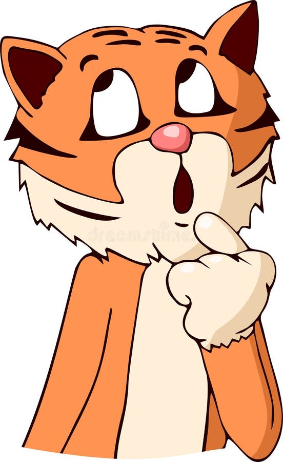 Grito Del Tigre De La Historieta Ilustración del Vector - Ilustración ...