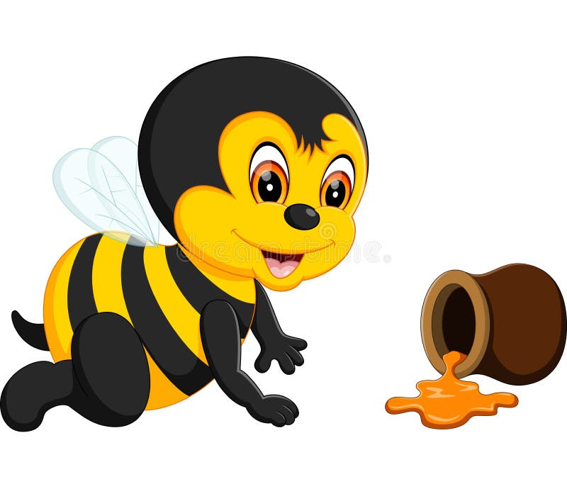Historieta De La Abeja Del Bebé Ilustración del Vector - Ilustración de ...