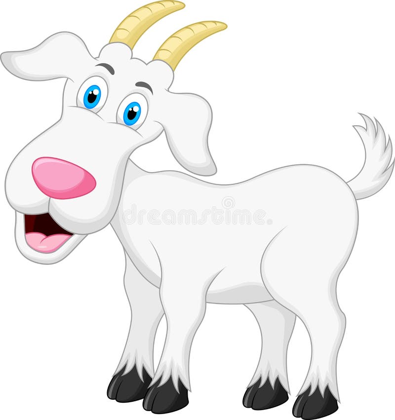 Historieta de la cabra ilustración del vector. Ilustración de ganado ...