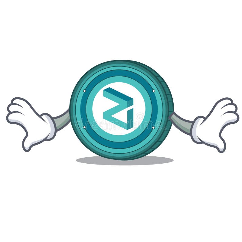 Historieta De La Mascota De La Moneda De Zilliqa Del Choque Foto ...