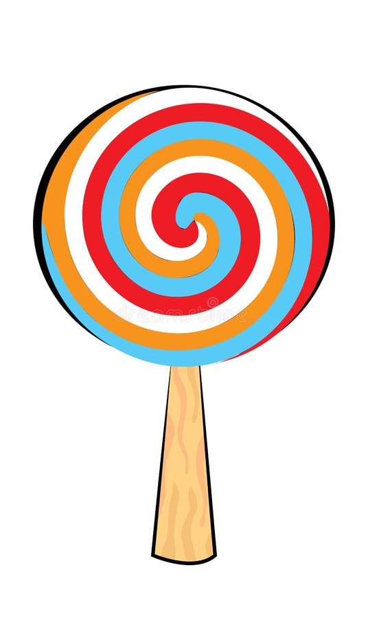 Dibujo animado de piruleta stock de ilustración. Ilustración de objeto ...