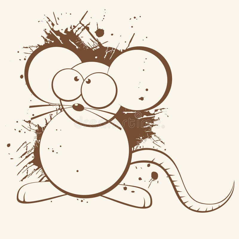 Historieta de la rata ilustración del vector. Ilustración de extracto ...