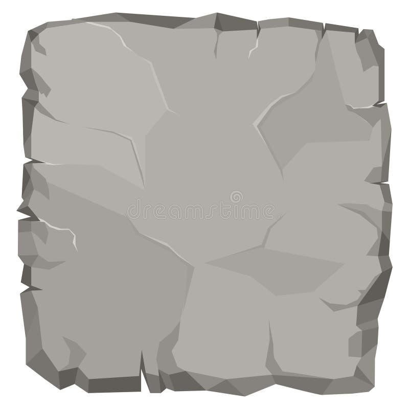 Historieta De Piedra De La Roca, Canto Rodado Roto Vector Ilustración ...
