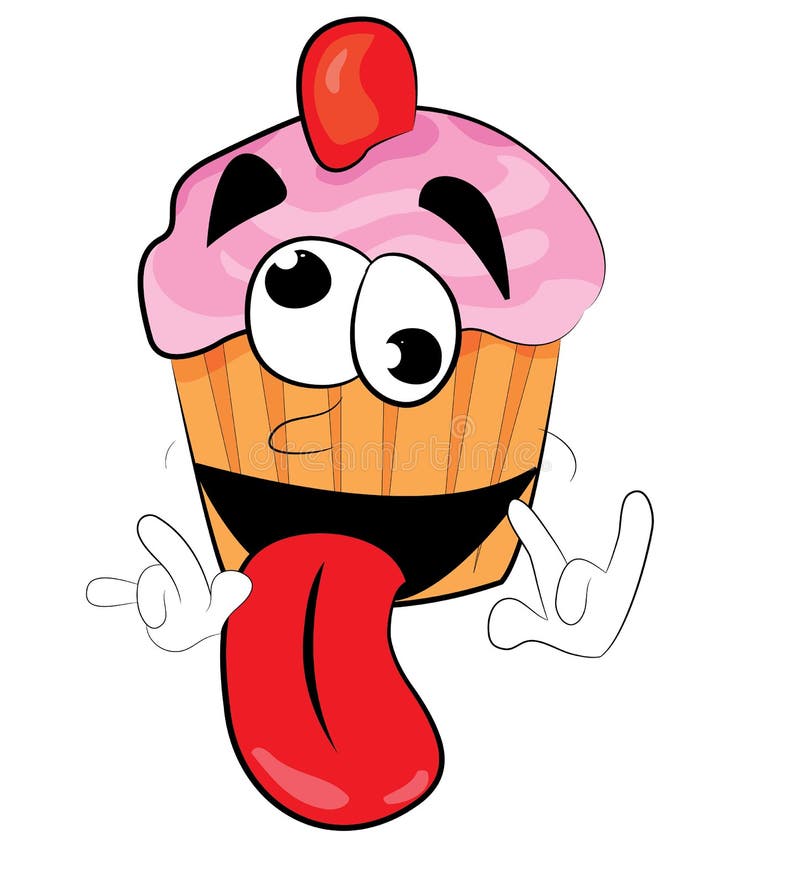 Cartoon Cupcake Ilustraciones Stock, Vectores, Y Clipart – (58,634 ...