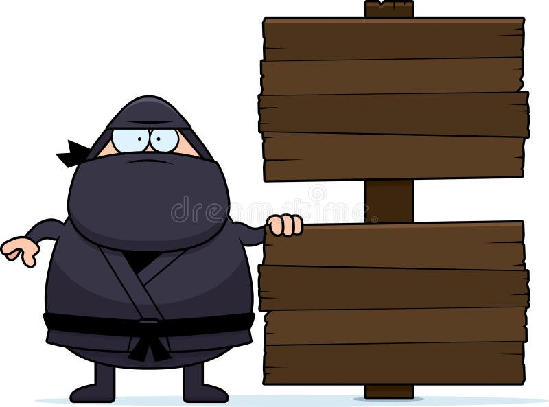 Historieta Ninja Banner ilustración del vector. Ilustración de bandera ...