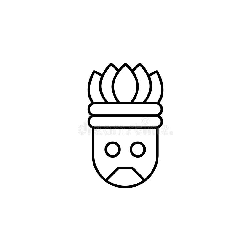 History, Aztec Icon. Simple Thin Line, Outline Vector of History Icons ...