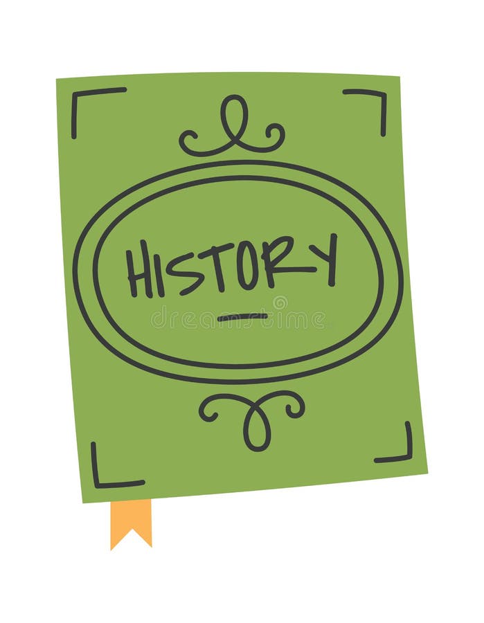 History Book Flat Icon School Subject Literature Stock Vector ...
