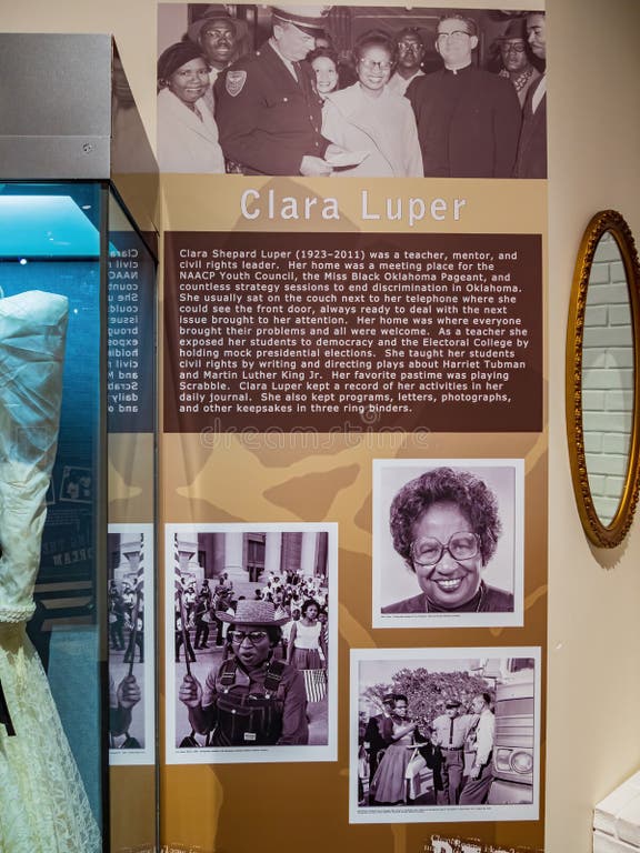 History of Clara Luper Display in the Oklahoma History Center Editorial ...