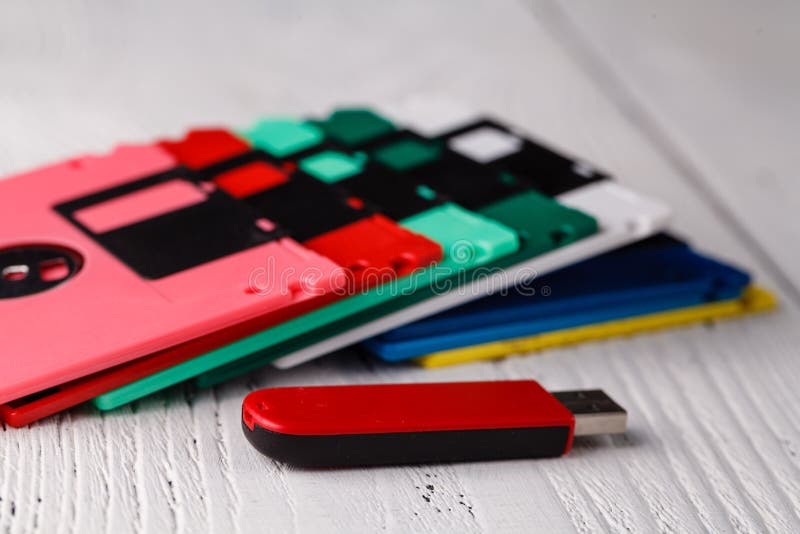 History of Computers, Floppy Disk - Retro Storage Stock Image - Image ...