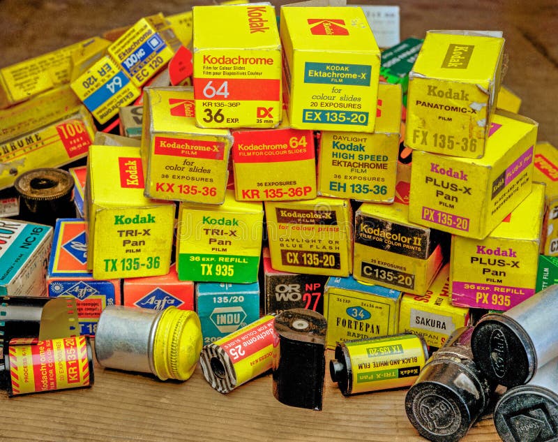 Kodak and Other Old 35mm Type 135 Photo Film Collection. Different ...