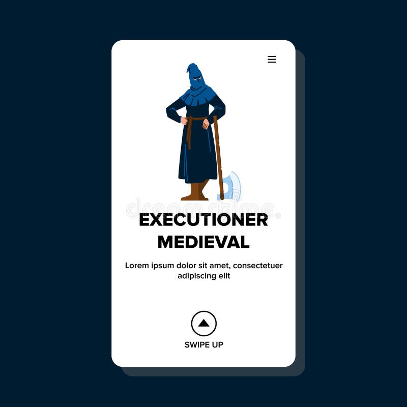 History Executioner Medieval Vector Stock Vector - Illustration of ...