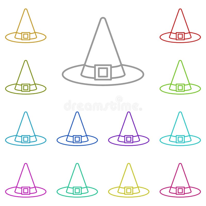 History, Hat Wizard Icon. Simple Glyph, Flat Vector of History Icons ...