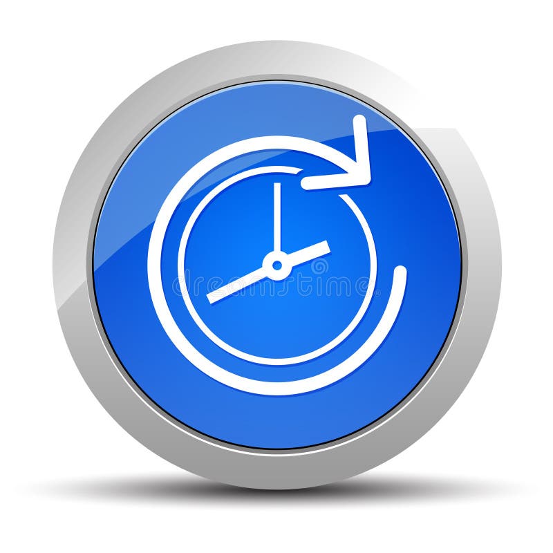 History Icon Abstract Blue Background Illustration Design Stock ...