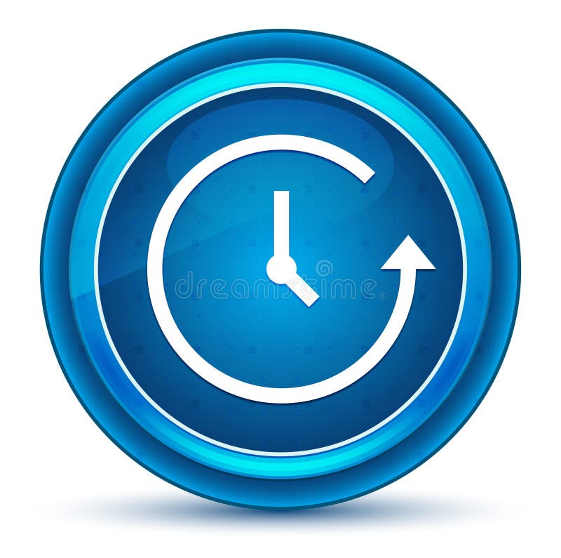 History Icon Eyeball Blue Round Button Stock Illustration ...