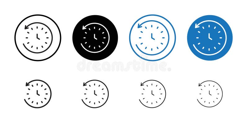 History Icon Isolated Flat Vector in Outline Stock Vector ...