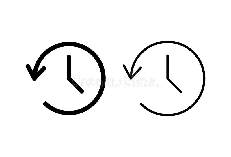 History Icon . Recent Event History Stock Vector - Illustration of ...