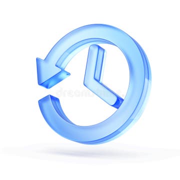 History Icon, Time Back, Clock with Arrow Around Icon Stock ...