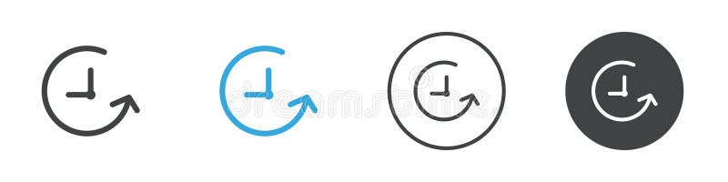 History Logo Sign Vector Outline Stock Vector - Illustration of event ...