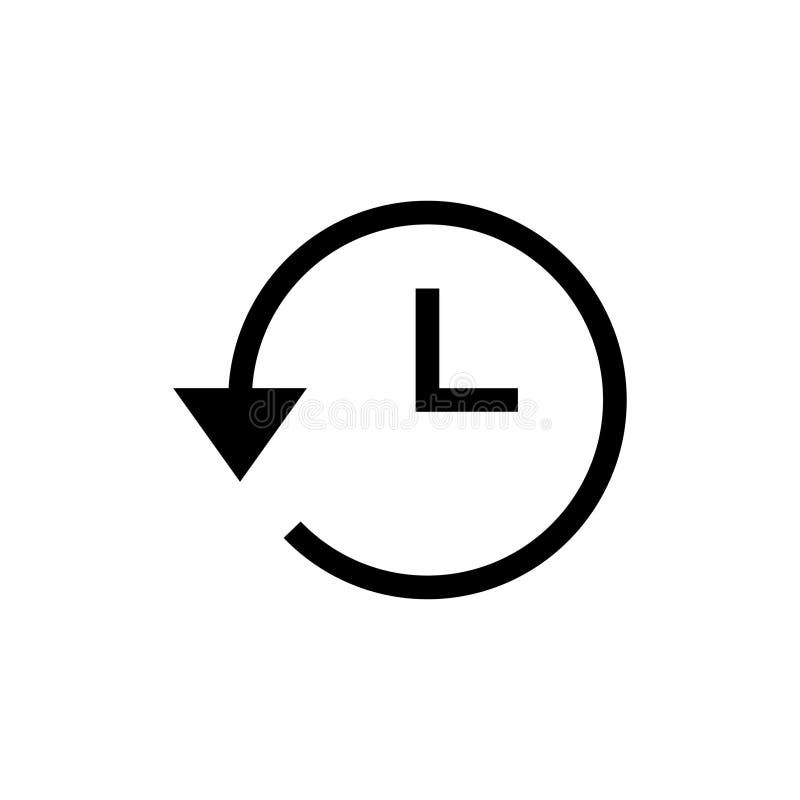 History Icon . Recent Event History Stock Vector - Illustration of ...