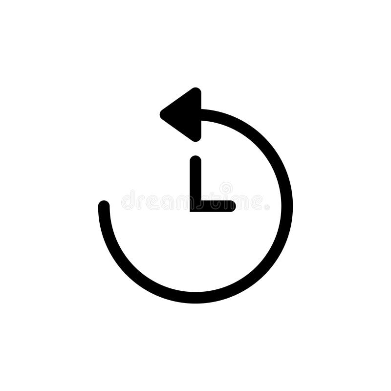 History Icon . Recent Event History Stock Illustration - Illustration ...