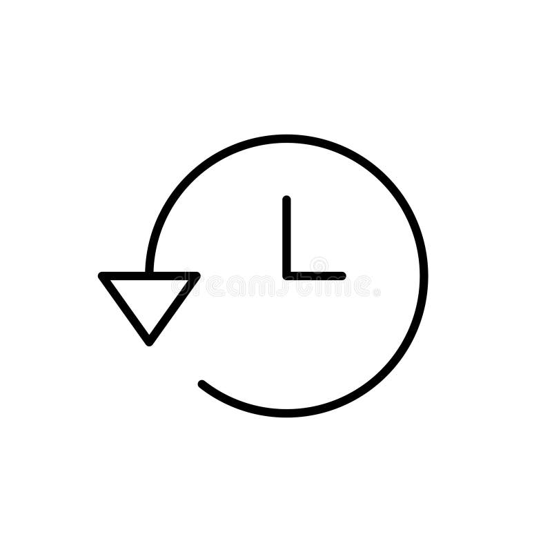 History Icon . Recent Event History Stock Vector - Illustration of hour ...