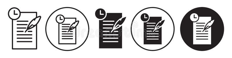 History Icon Vector Set Collection for Web Stock Vector - Illustration ...