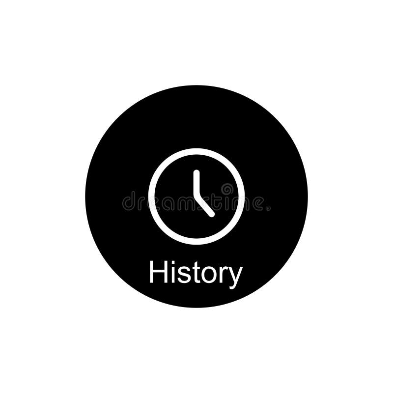 History icon vector stock vector. Illustration of document - 289806485