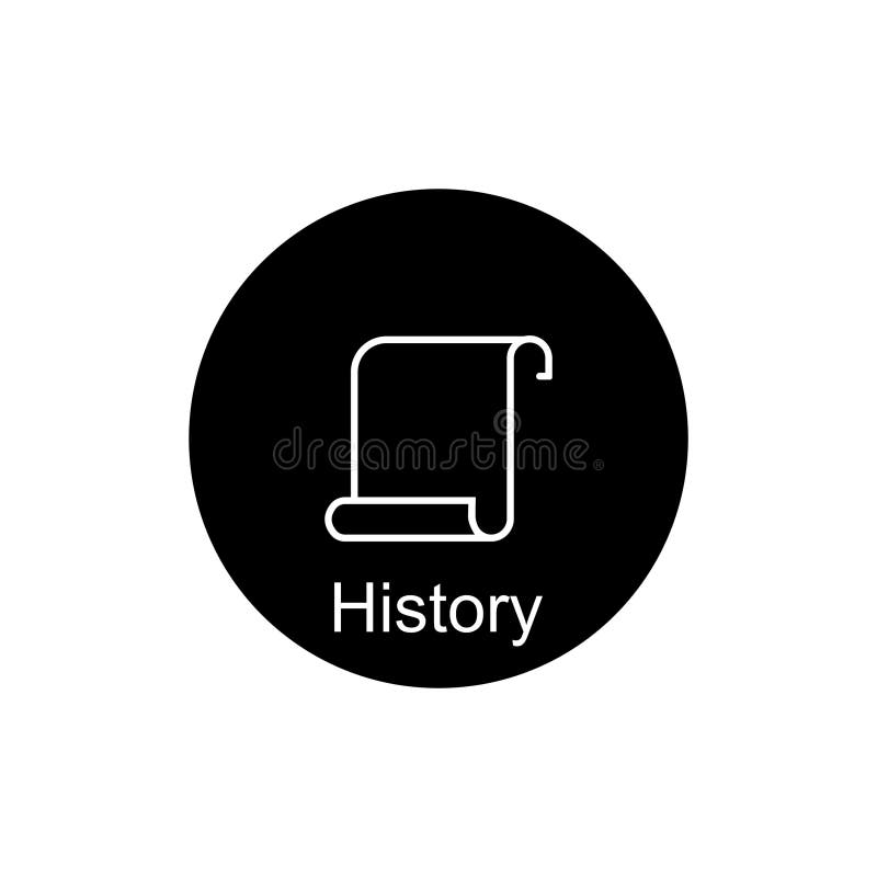 History icon vector stock vector. Illustration of symbol - 289806498
