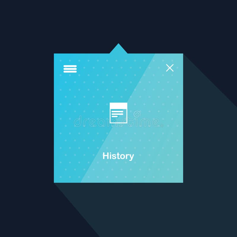 History Interface. Vector Illustration Decorative Design Stock Vector ...