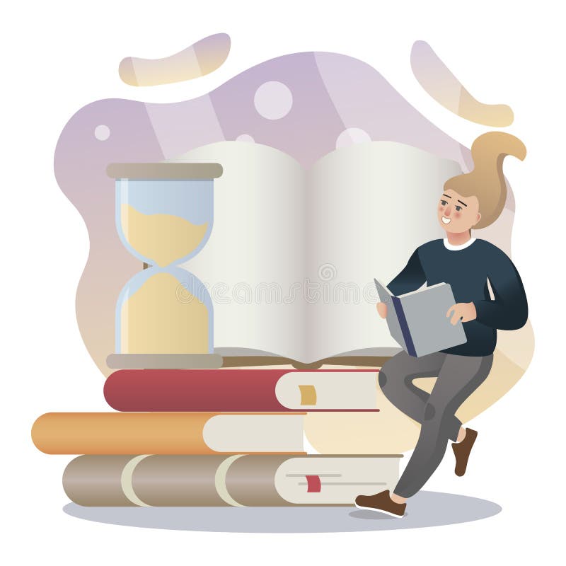 History. Isolated Flat Style Colored Illustration. School Lessons ...