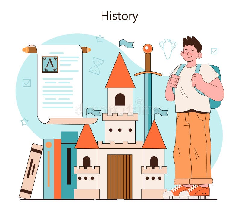 History Lesson Concept. History School Subject, Knowledge of the Past ...